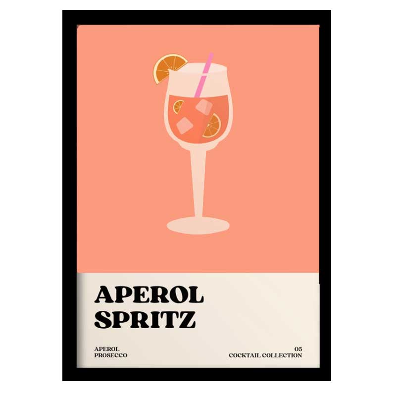 A4 Cocktail Print - Aperol Spritz – Giant Kitten