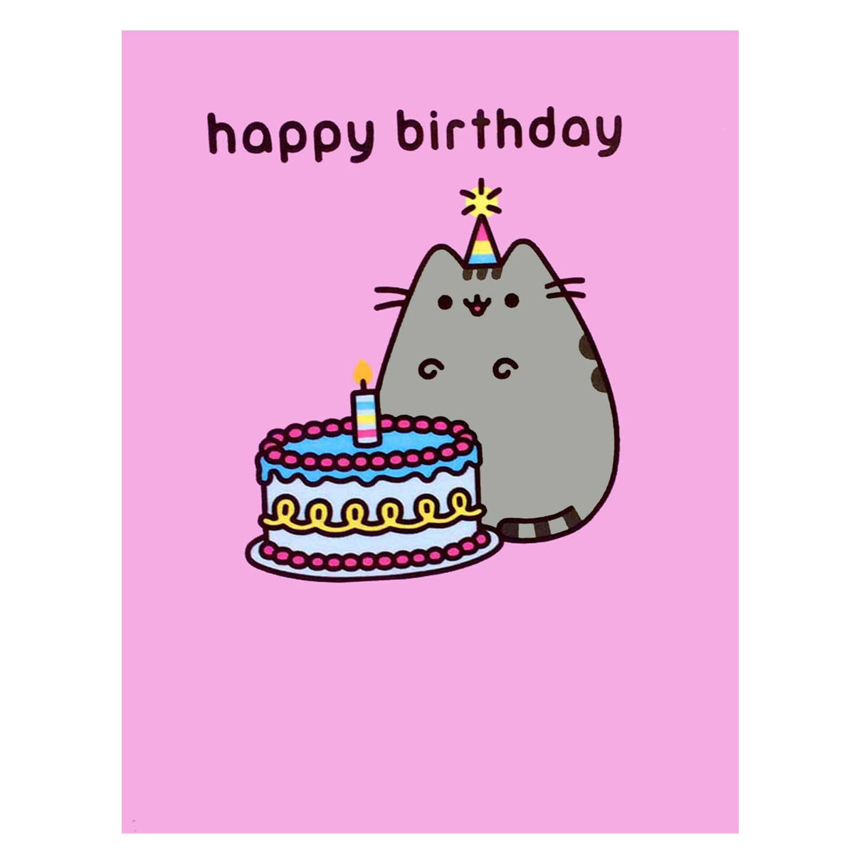Pusheen Birthday Card - Pink – Giant Kitten